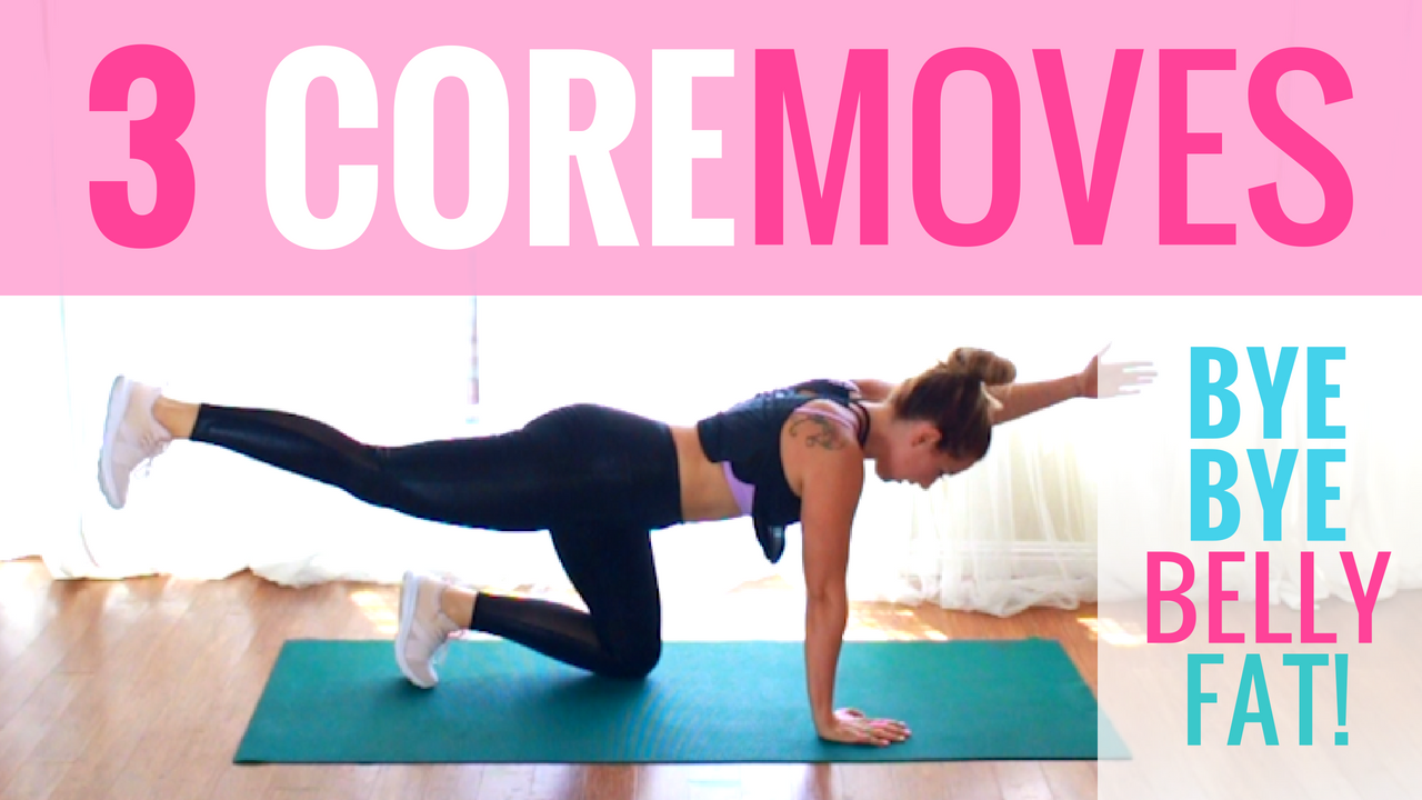 3 CORE MOVES | Core Exercises for FLAT ABS, no equipment | Super Sister ...